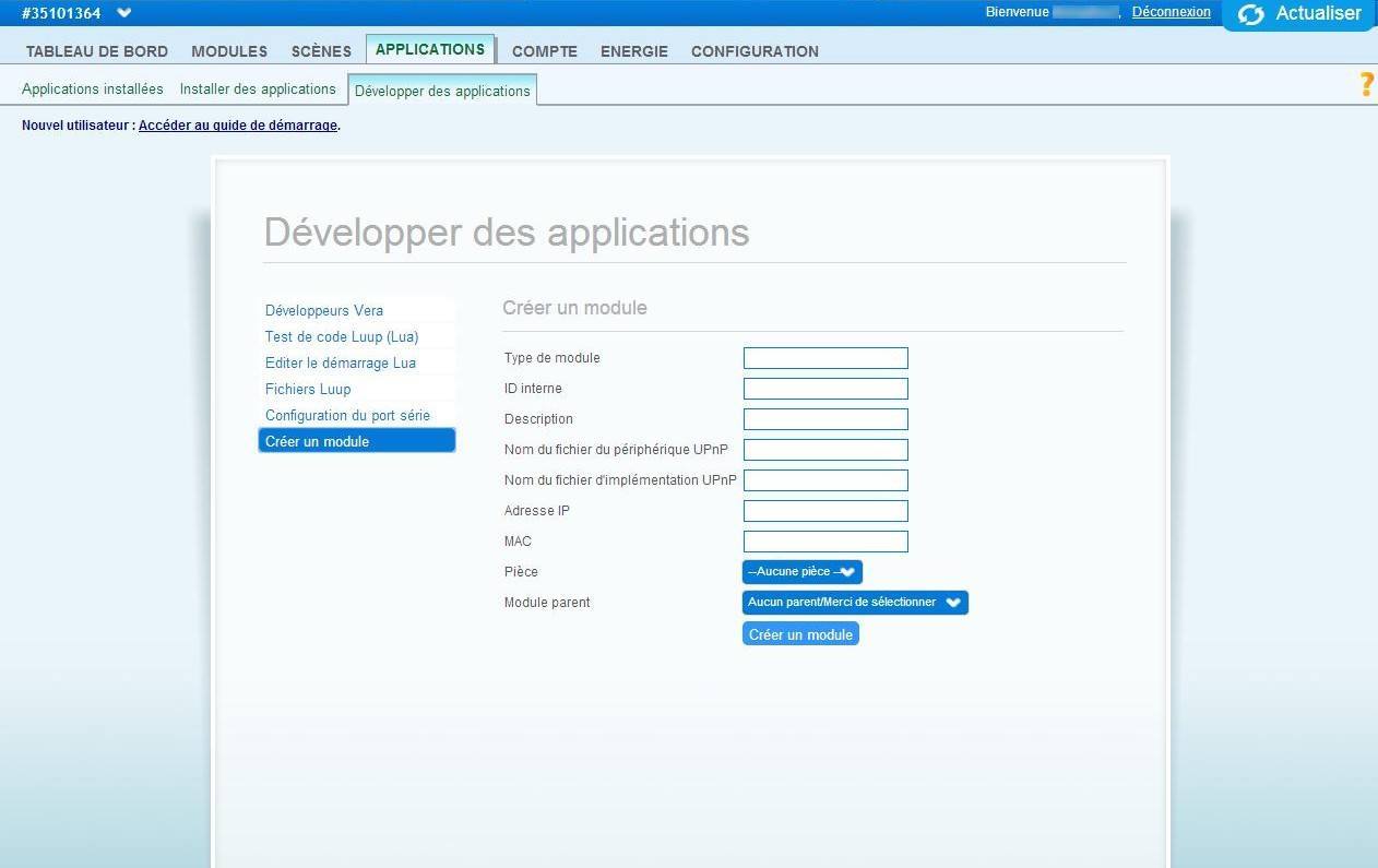 Guide d'utilisation de l'interface RFXtrx433E (RFXCOM 14103) avec la ...
