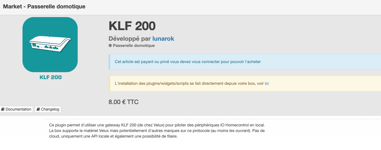 Découverte de l'interface KLF 200 Velux avec le contrôleur Jeedom ...