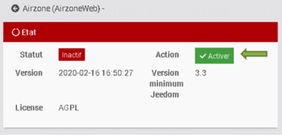 Comment INTÉGRER le système de climatisation AIRZONE sur JEEDOM