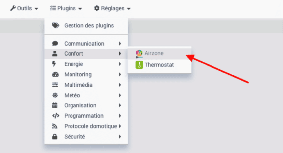 Comment INTÉGRER le système de climatisation AIRZONE sur JEEDOM