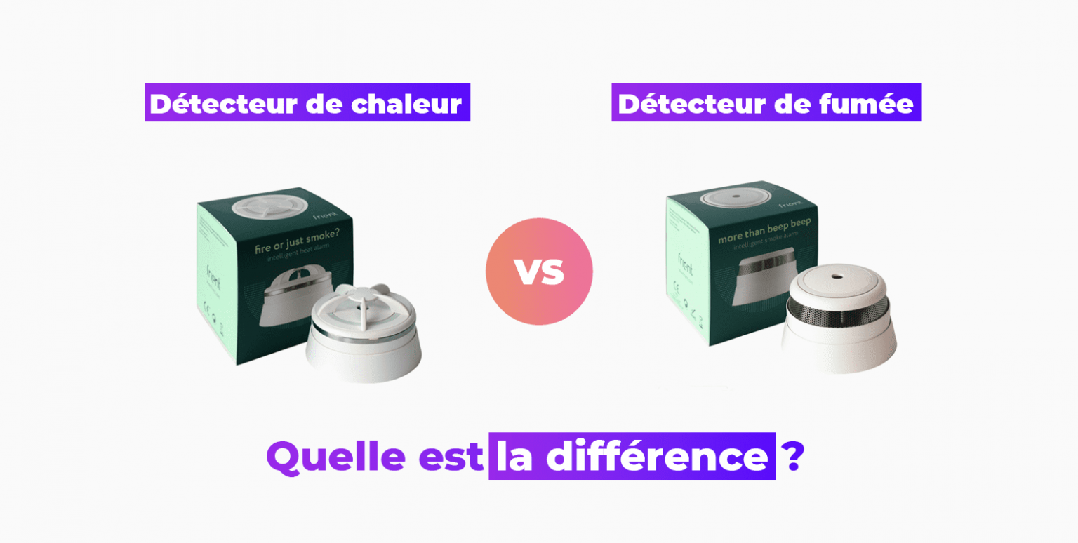 Différence entre détecteur de fumée et détecteur de chaleur