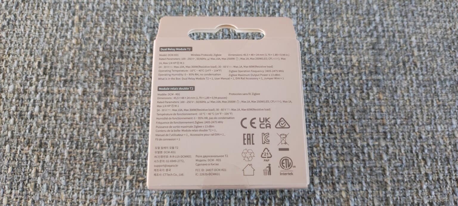 Découverte du Dual Relay Module T2 Aqara Zigbee 3.0 Matter