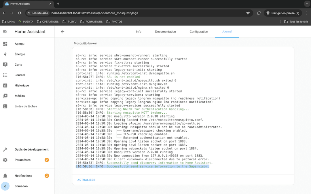 Home Assistant et Zigbee2MQTT: installation et configuration