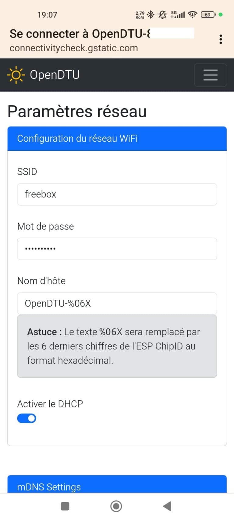 OpenDTU Pro Max 130 sur Jeedom et Home Assistant
